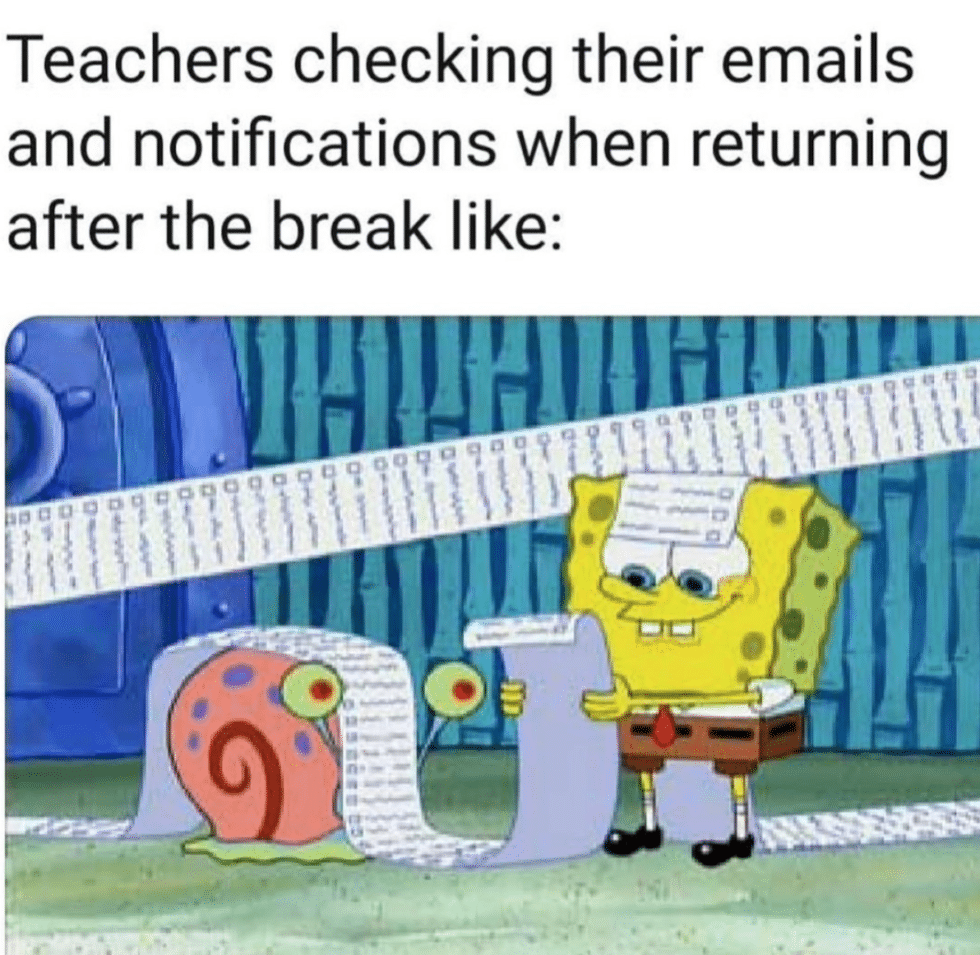 Returning from Winter Break Memes