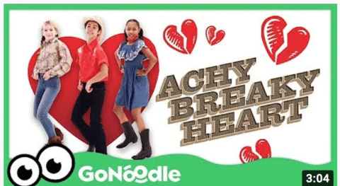 Valentine's Day Brain Break Activities on YouTube