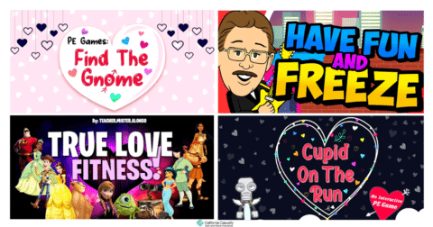 Valentine's Day Brain Break Activities on YouTube