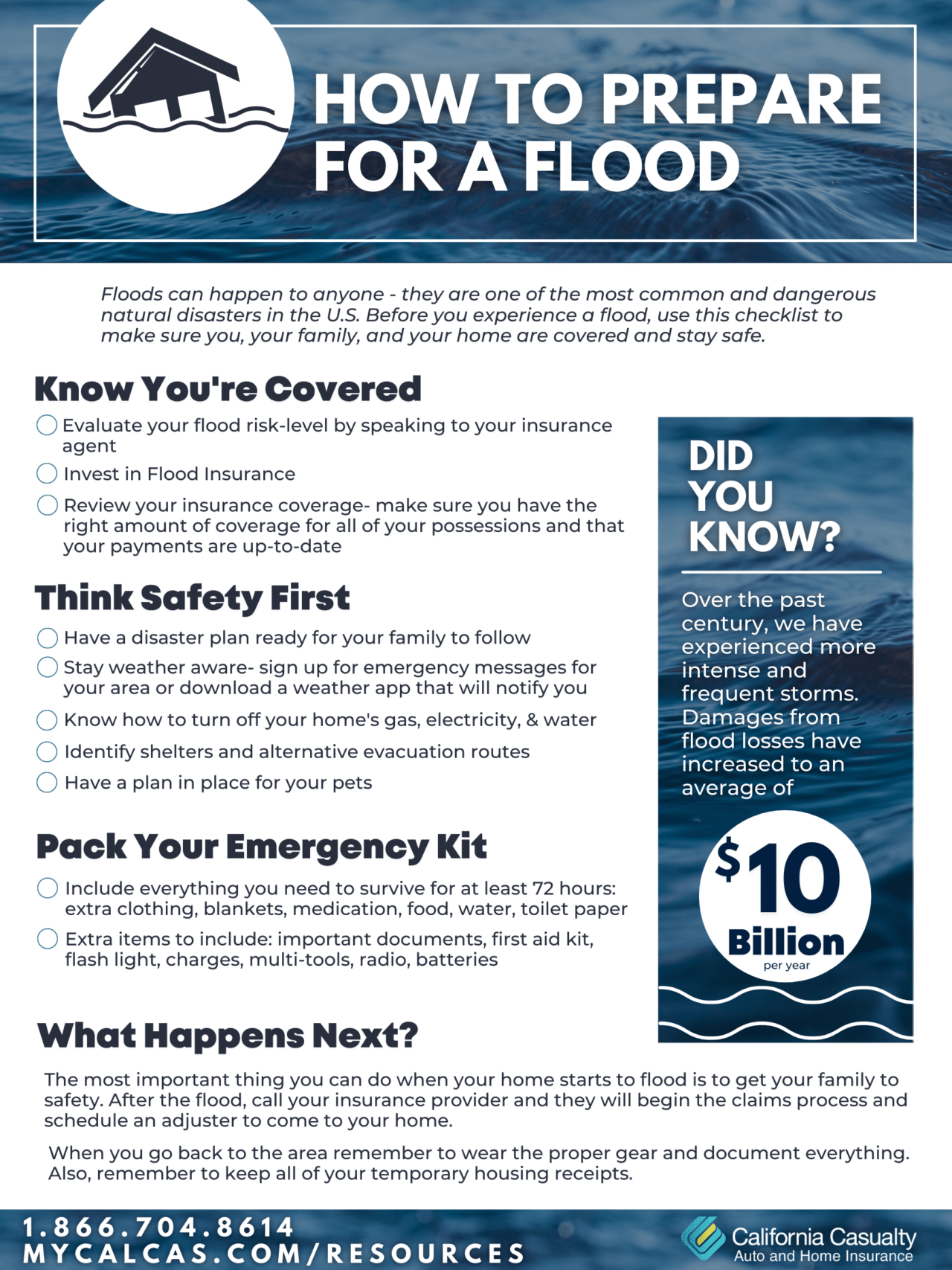 How to Prepare For a Flood | California Casualty