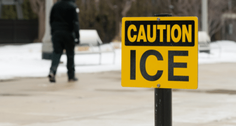 Removing Ice from Sidewalks and Driveways